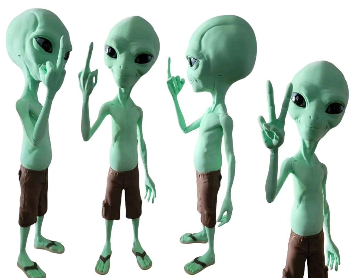 Paul Alien Drawing Personalized Extraterrestrial QR Code Art, Custom