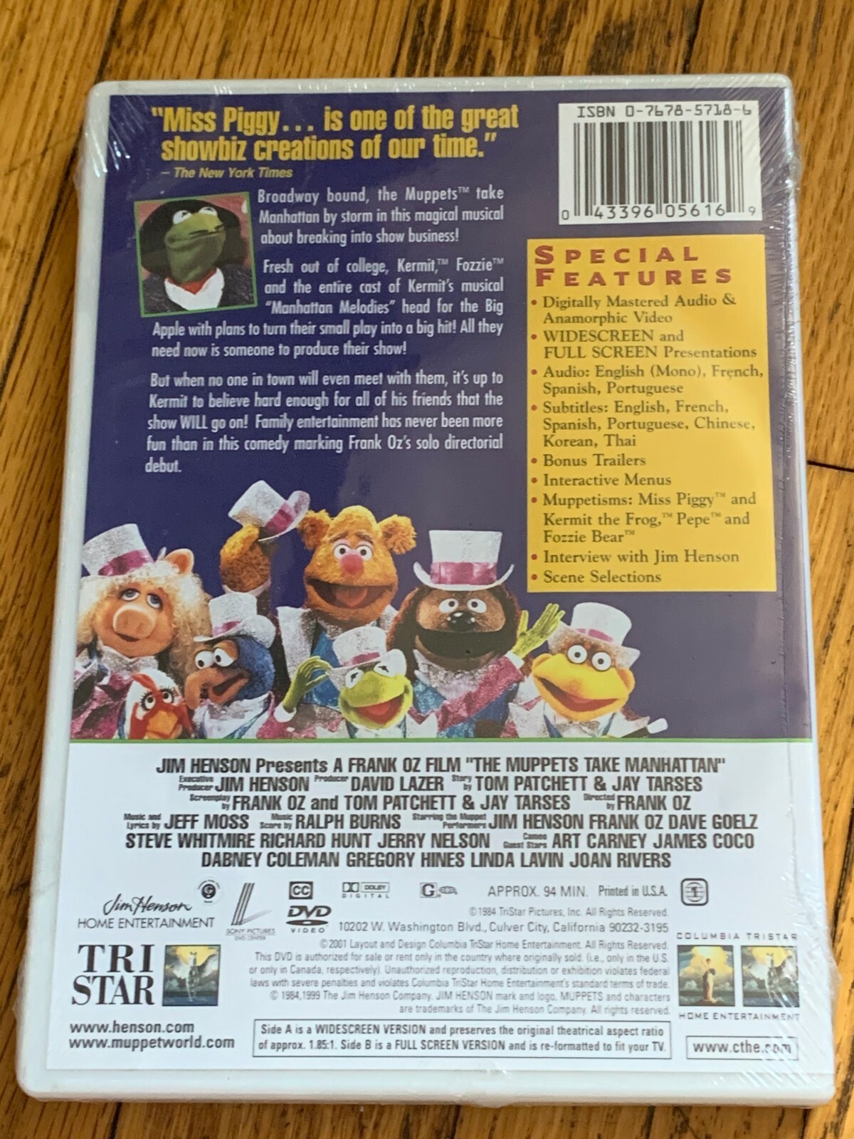 DVD - THE MUPPETS TAKE MANHATTAN - NEW SEALED - 2001 43396056169 | eBay
