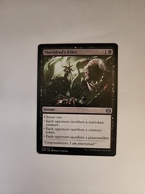 Sheoldred's Edict (108) Phyrexia: All Will Be One ONE MTG Magic NM | eBay