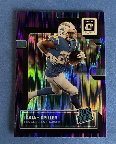 2022 Donruss Optic Rated Rookie - Isaiah Spiller - Purple Shock Prizm ...
