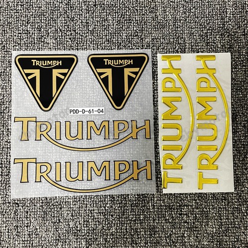 Motorcycle Fuel Tank 3D Emblem Decals For Triumph Bobber BIke ...