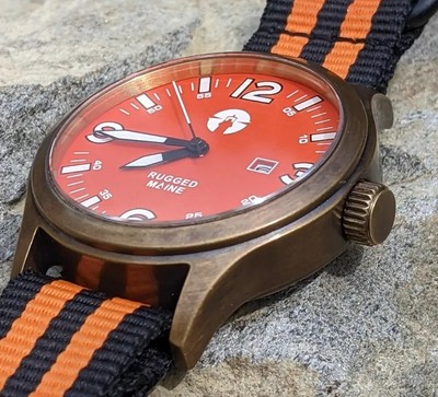 Solid brass (will Patina), field, military watch, Seiko mvt, pilot ...