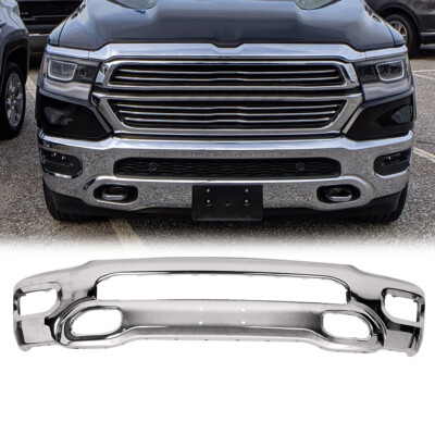 Chrome Steel Front Bumper Face Bar For 2019-2022 RAM 1500 Pickup OEM ...