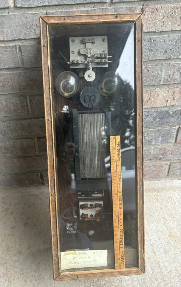 Vintage 24v Telephone Transformer Co Ringer Switchboard Power Supply ...