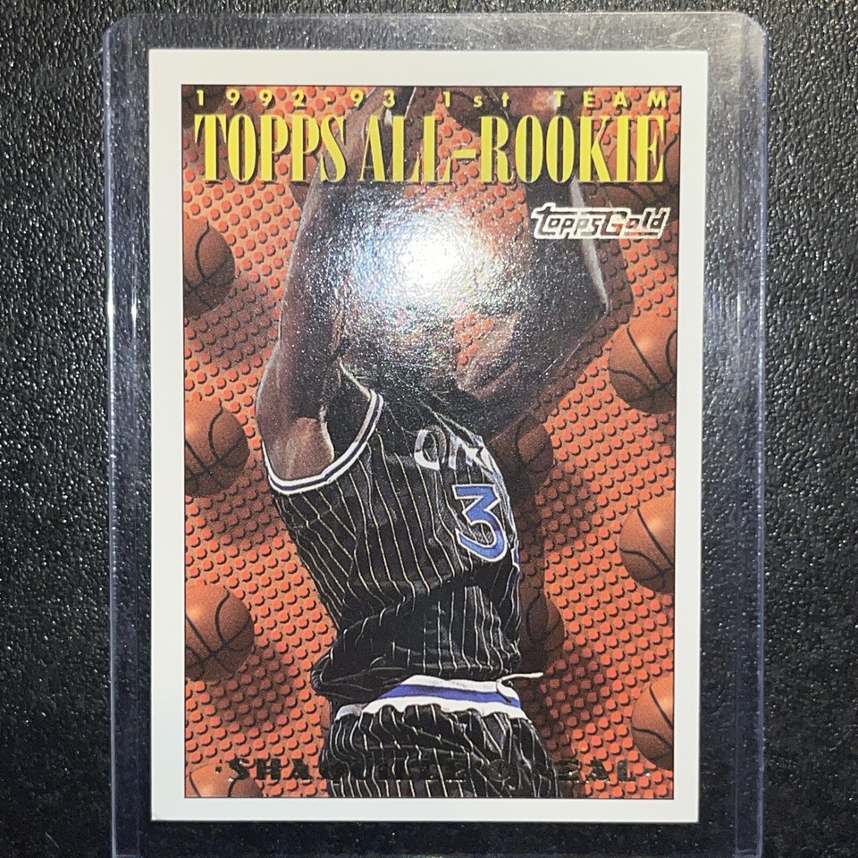Topps 1992-93 Shaquille O’Neal Topps GOLD! All-Rookie Shaq Rookie Card ...