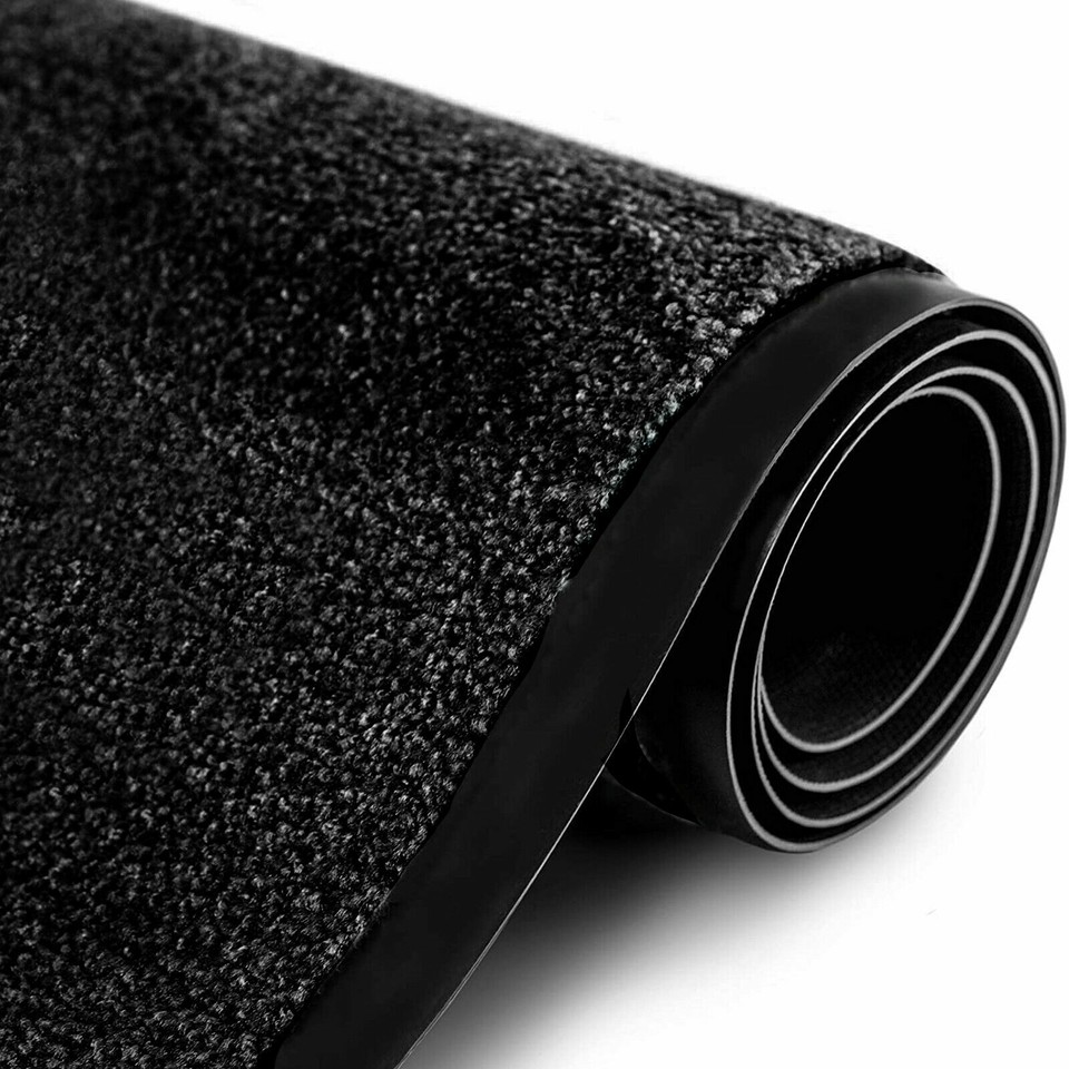 Large Heavy Duty Rubber Back Barrier Non Slip Door Mat Runner Hall ...