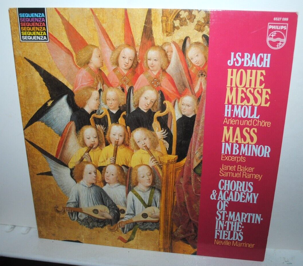 J.S. BACH: HOHE MESSE, MASS IN B MINOR, LP record, NM, Philips 6527 099 ...