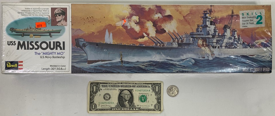 Revell USS Missouri 1/535 Scale Plastic Model Kit #85-0301 Mighty Mo | eBay