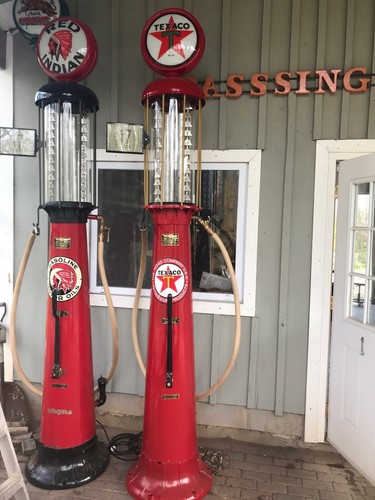 WAYNE 515 1920's VISIBLE GAS PUMP RESTORED & BEAUTIFUL! Mobile, Texaco ...