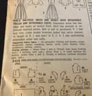 Vintage 1950s-60s Simplicity Pattern #3414 Girl's Dress & Jacket size ...
