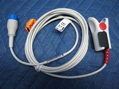 New Fits Philips Adult Juvenile SpO2 Pulse Oximeter Finger Sensor 12 ...