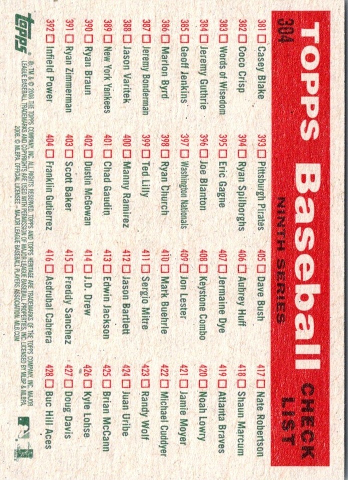 2008 Topps Heritage Chicago Cubs #304 Chicago Cubs Baseball Card | eBay