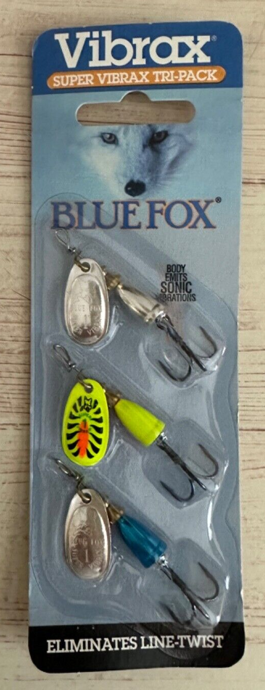 Blue Fox Super Vibrax Tri-pack Fishing Lure Spinners Kitbf1 for sale ...