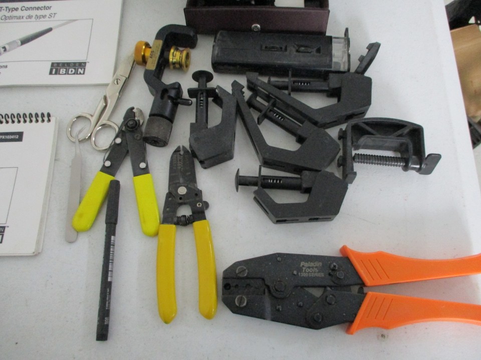 BELDEN FIBER OPTICAL SPLICING TOOL KIT USED FREE SHIPPING | eBay