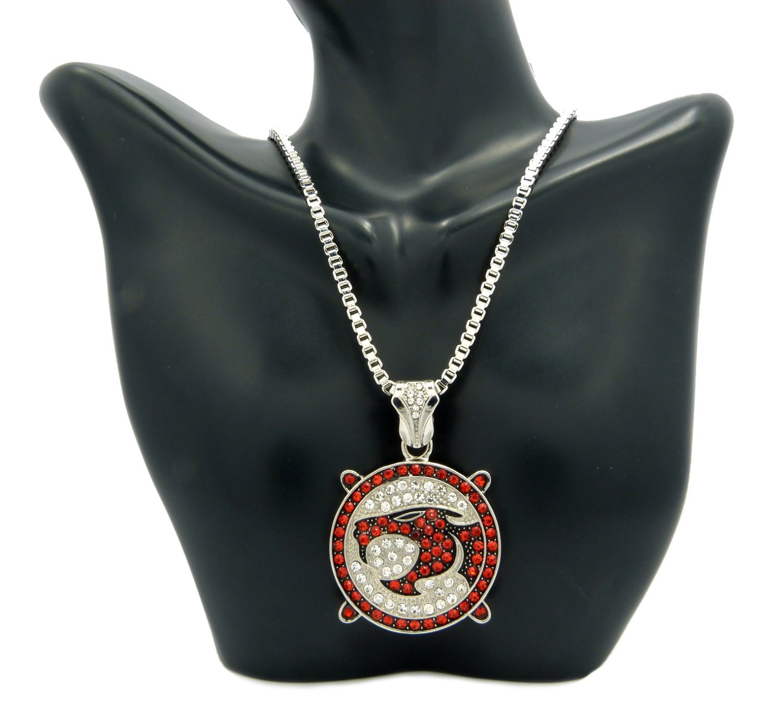 NEW THUNDER CAT PENDANT &3mm/24" BOX CHAIN HIP HOP NECKLACE - XZ45B3X ...