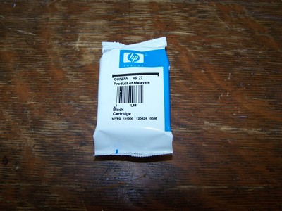 Genuine HP 27 Black Ink Cartridge C8727A NEW No Box! | eBay Australia