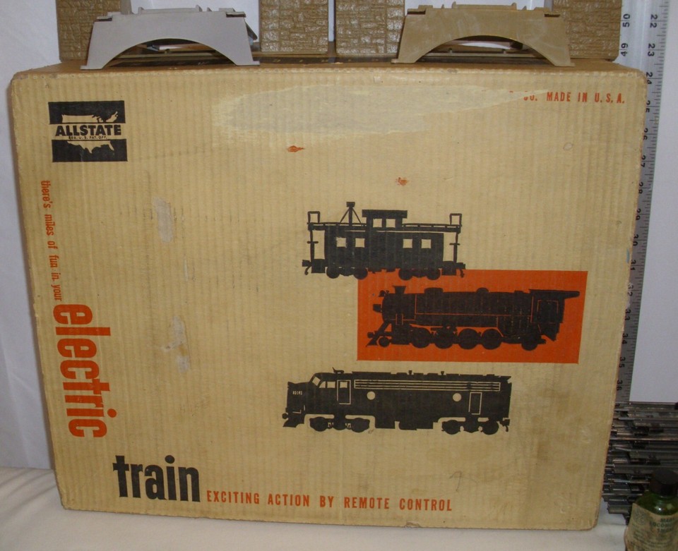 ALLSTATE MARX #9615 STEAM TYPE ELECTRIC 6 PIECE DELUXE TRAIN SET BOXED ...