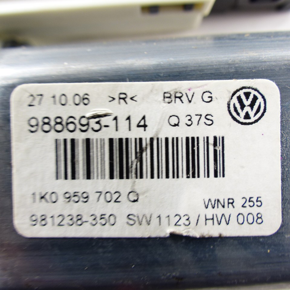 VW Passat 3C B6 Engine Window Regulator Efh Front Right 1K0959702Q ...