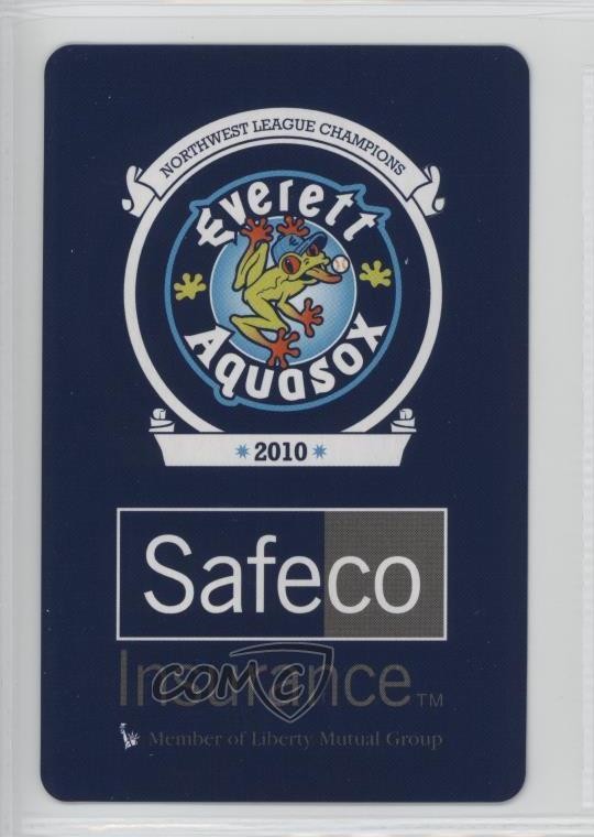 2010 Safeco Insurance Everett AquaSox Playing Cards Evan Sharpley #JD ...