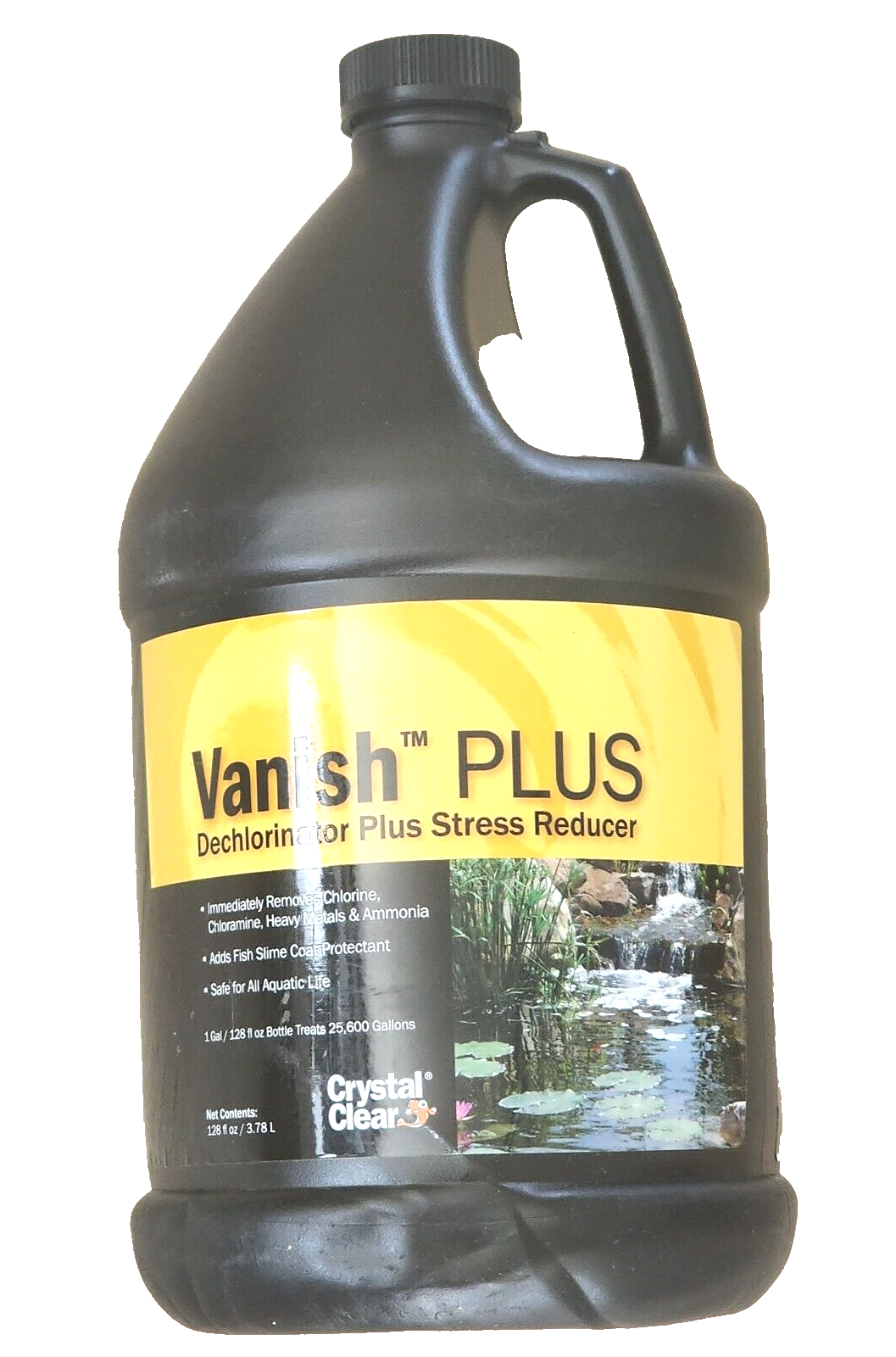 VANISH PLUS Liquid Dechlorinator/Detoxifier for Water Gardens. 1 Gallon ...