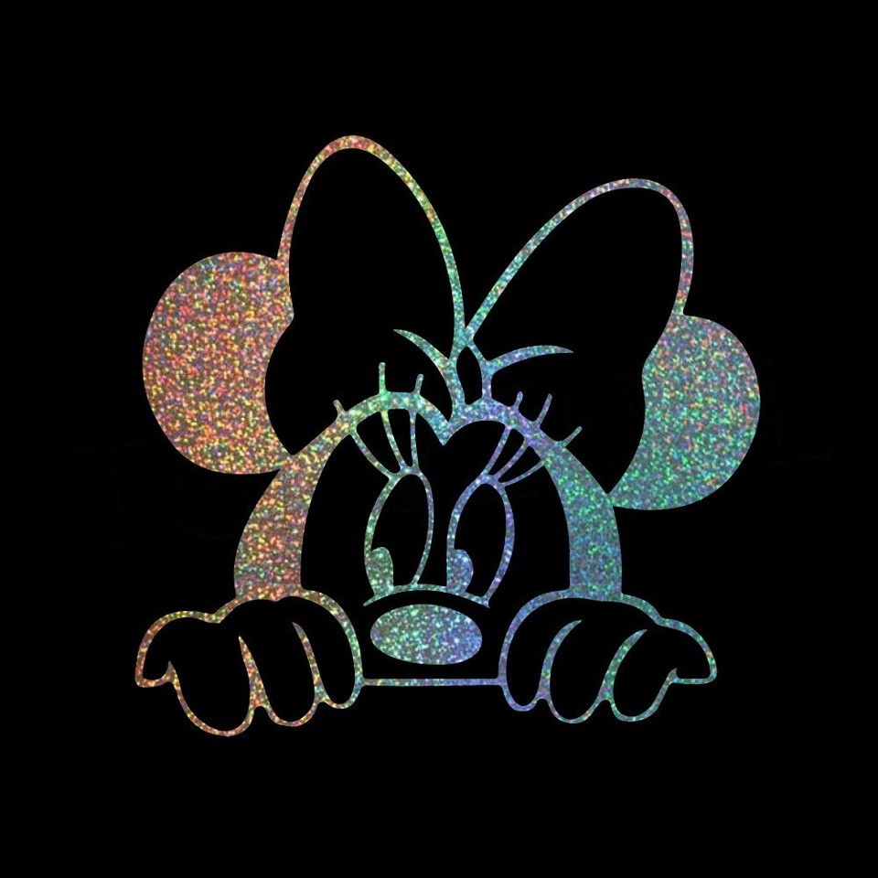 5" PEEKING MINNIE Vinyl Decal Sticker Car Window Laptop Mickey Disney ...