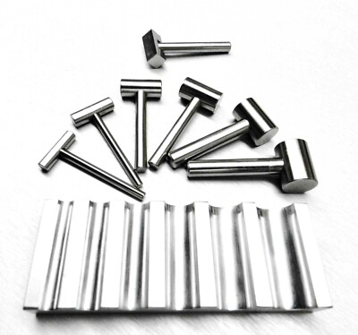 Swage Block Forming Dapping Steel U-Channel 7 Hammers - 6 Rounds 1 ...