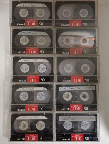 Lot 10x MAXELL UDII 90 1988 CHROME TYPE 2 II Virgin Music Cassettes ...