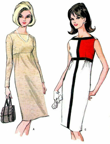 1965 Vintage Sewing Pattern B34" MONDRIAN Shift DRESS (1922) | eBay