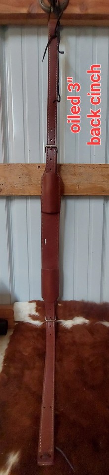 NEW horse tack 3" roping saddle back cinch flank Heavy oiled | eBay