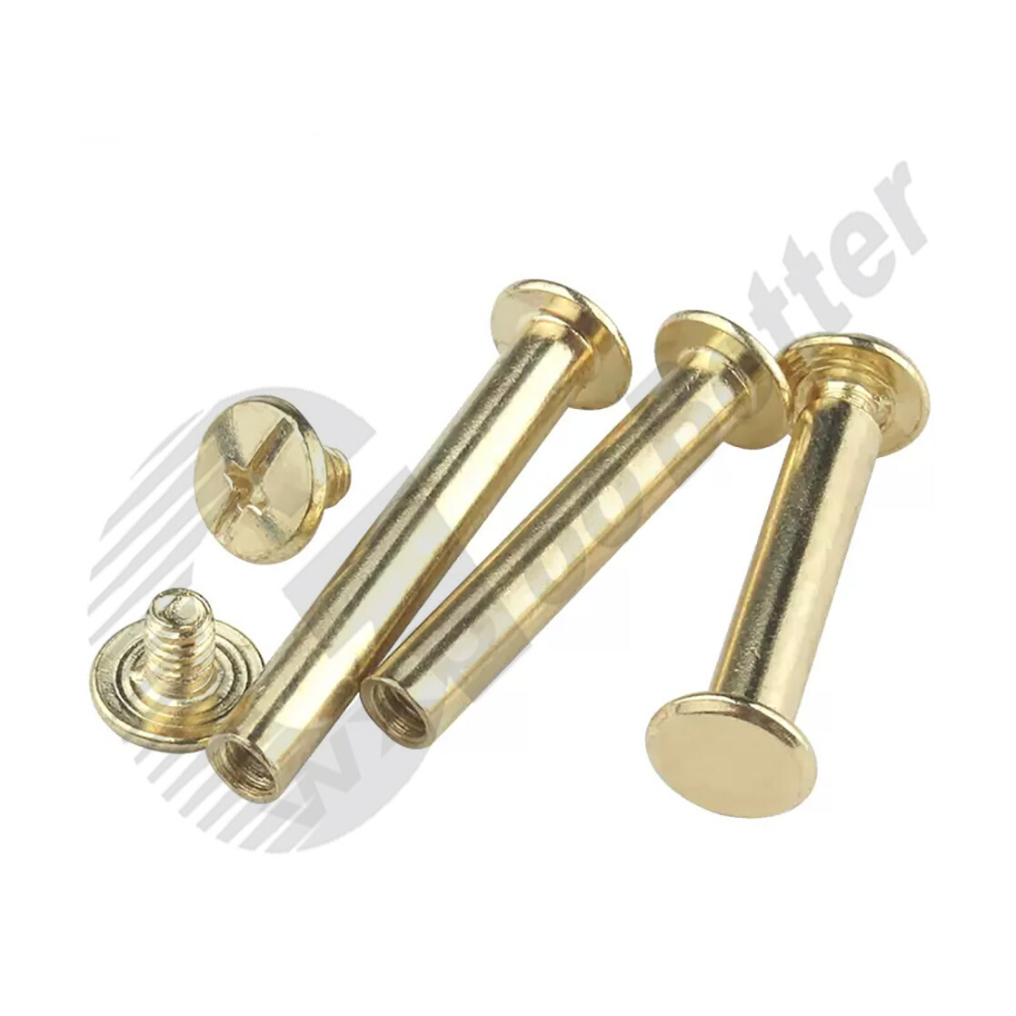 Chicago Screws Metric M5 Copper-Plated Steel Interscrews DIY Chicago ...