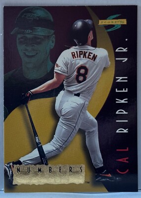 1996 Score Numbers Game #1 Cal Ripken Jr M8 | eBay