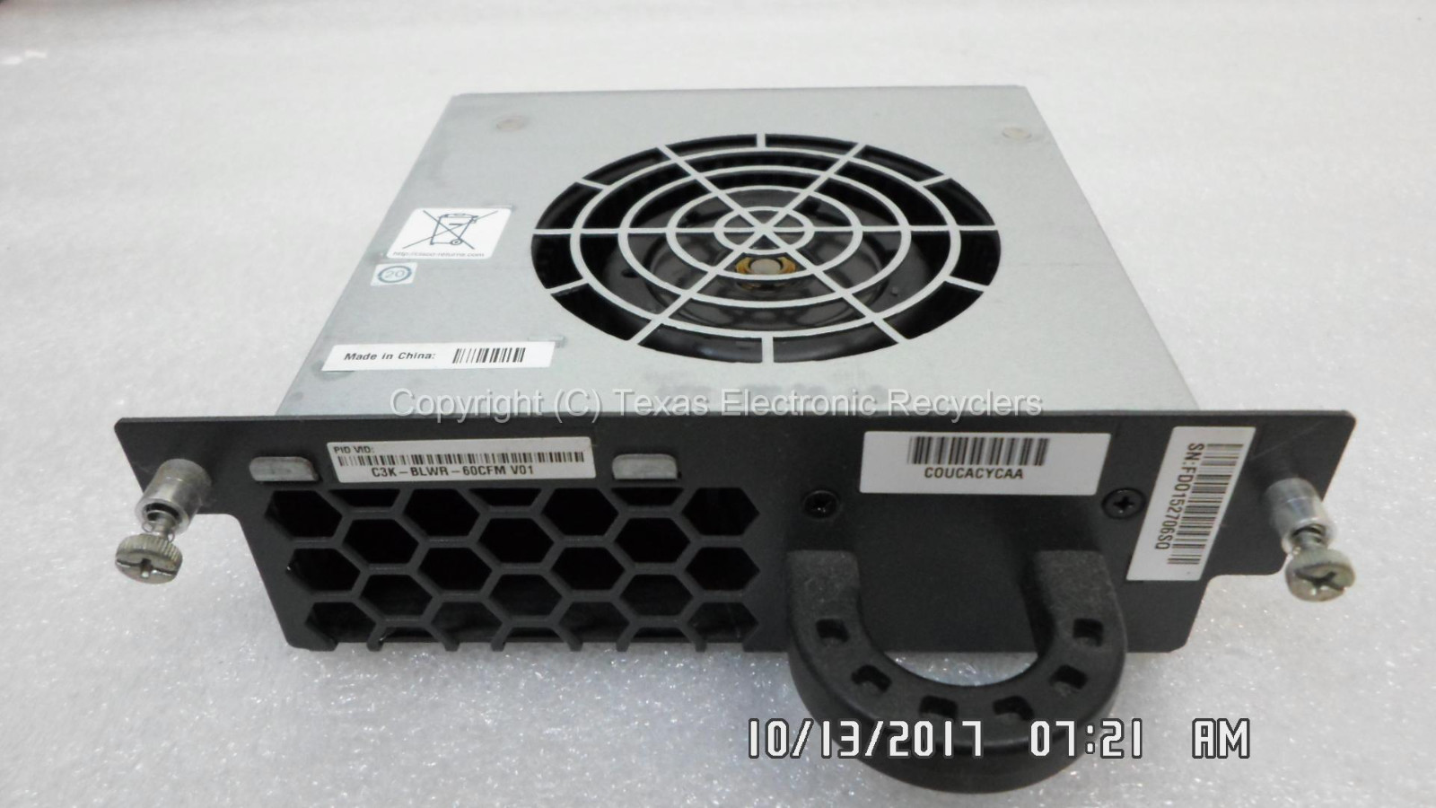 Cisco C3K-BLWR-60CFM V01 Blower Fan Module for 3750-E 3560-E | eBay