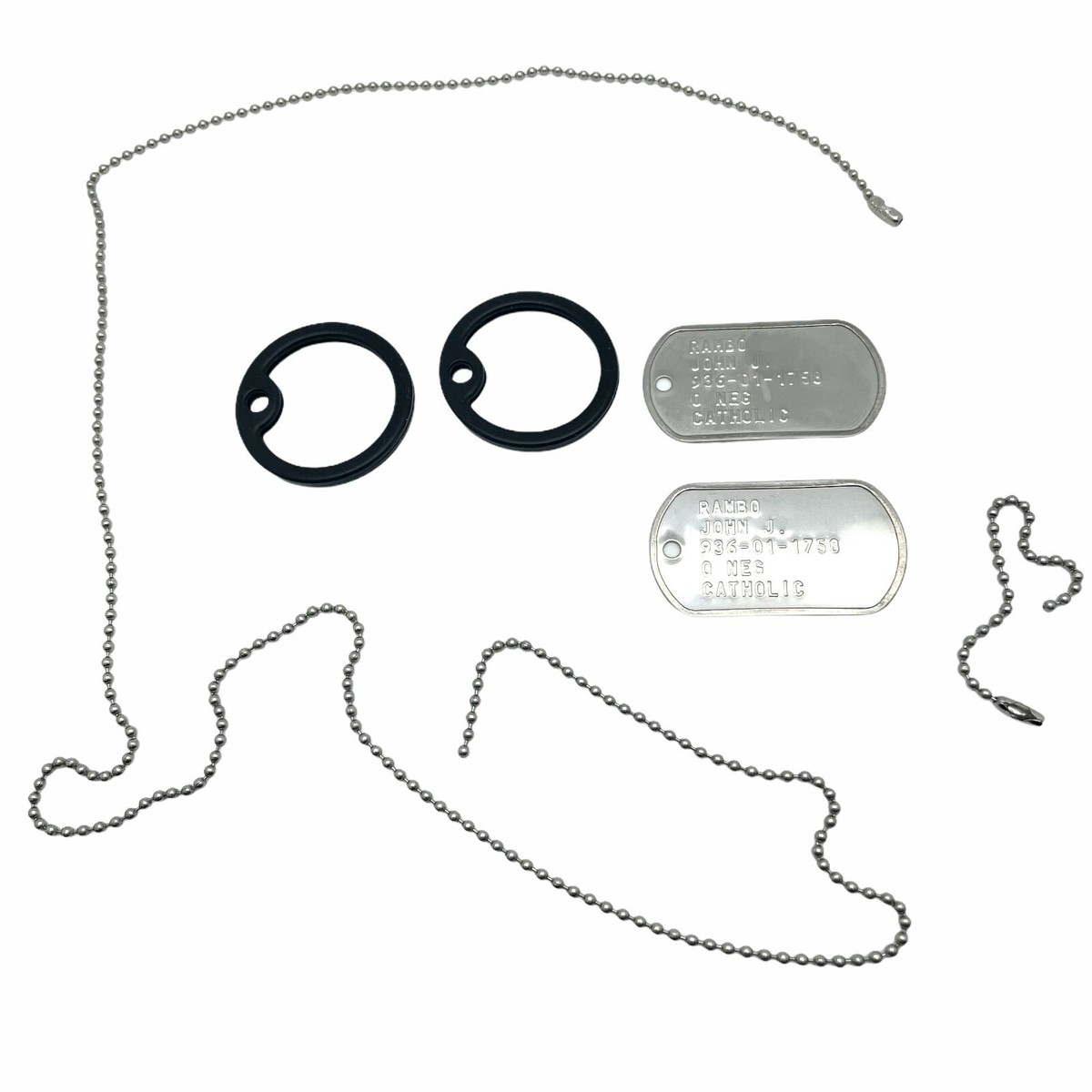 Military Dog Tags Sketch