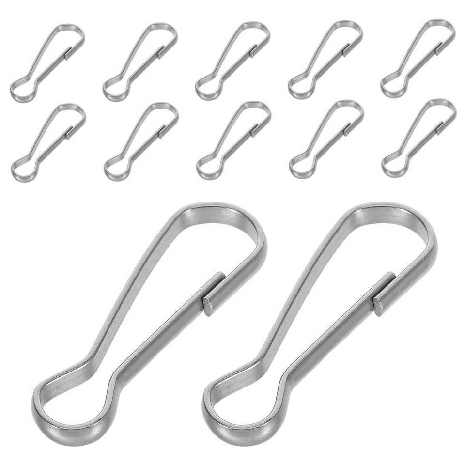 30 Pcs Metal Garden Flag Clips for Flagpole Ceiling Hooks Accessories ...