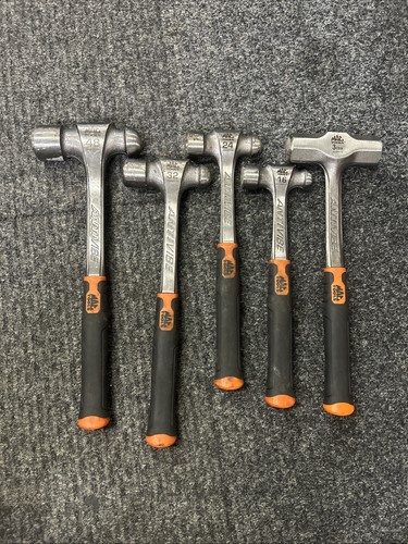Mac Tool 5pc Anti-Vibe Ball Peen Hammer Set- 16, 24, 32, 48 oz 3lbs ...