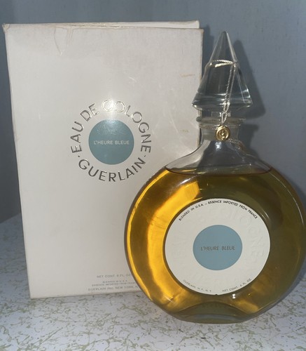 Rare VINTAGE Guerlain Eau de Cologne L’HEURE BLEUE 6oz Sealed Bottle ...