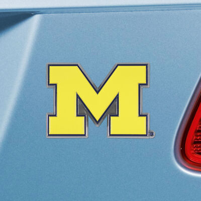 MICHIGAN WOLVERINES - COLOR AUTO EMBLEM - 3" X 3" | eBay