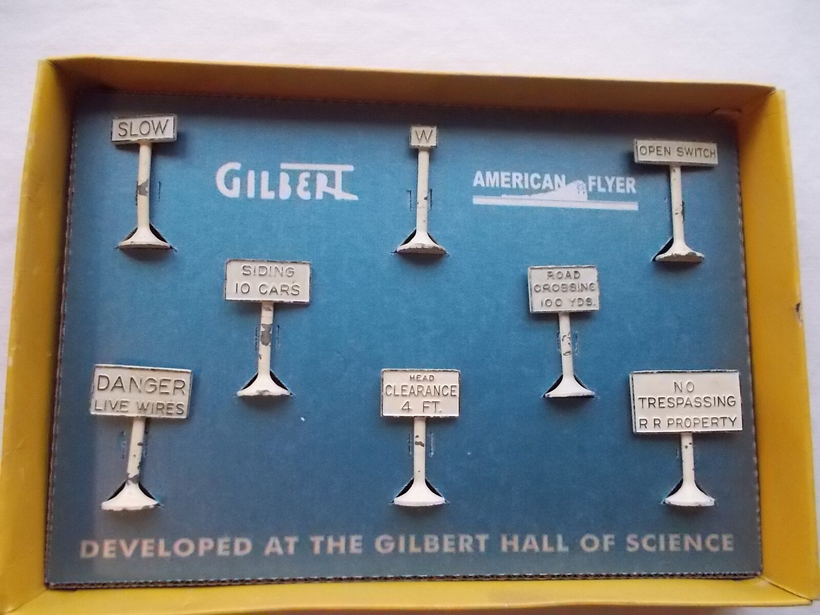 AMERICAN FLYER #31 RAILROAD SIGNS REPRODUCTION INSERT ONLY,NO BOX OR ...