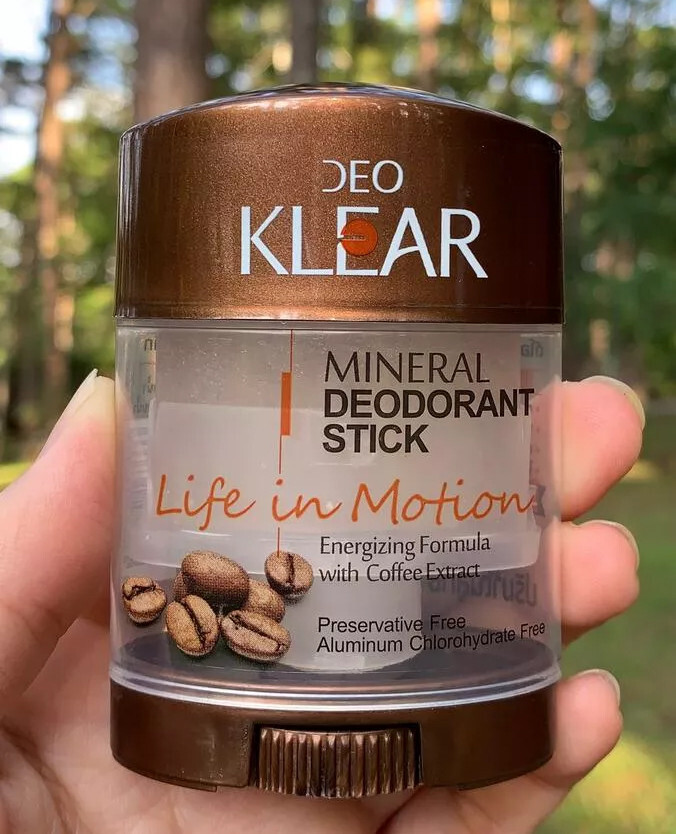 Deoklear Mineral Deodorant Stick Alum Coffee Extract Crystal Life In ...