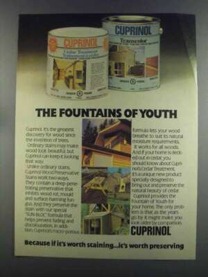 1982 Cuprinol Wood Preservative Stains Ad - Youth | eBay