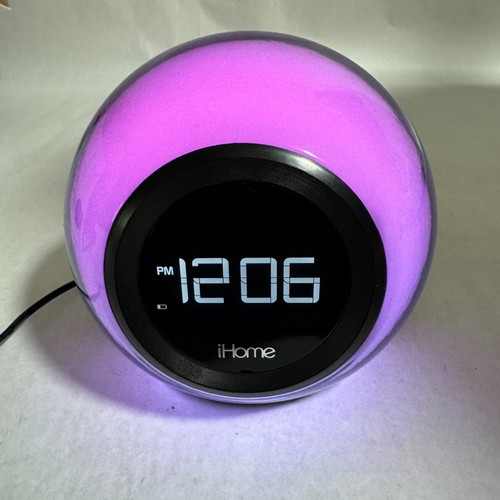 iHome iBT29 Bluetooth Color Changing Dual Alarm Clock Radio w/ Power ...