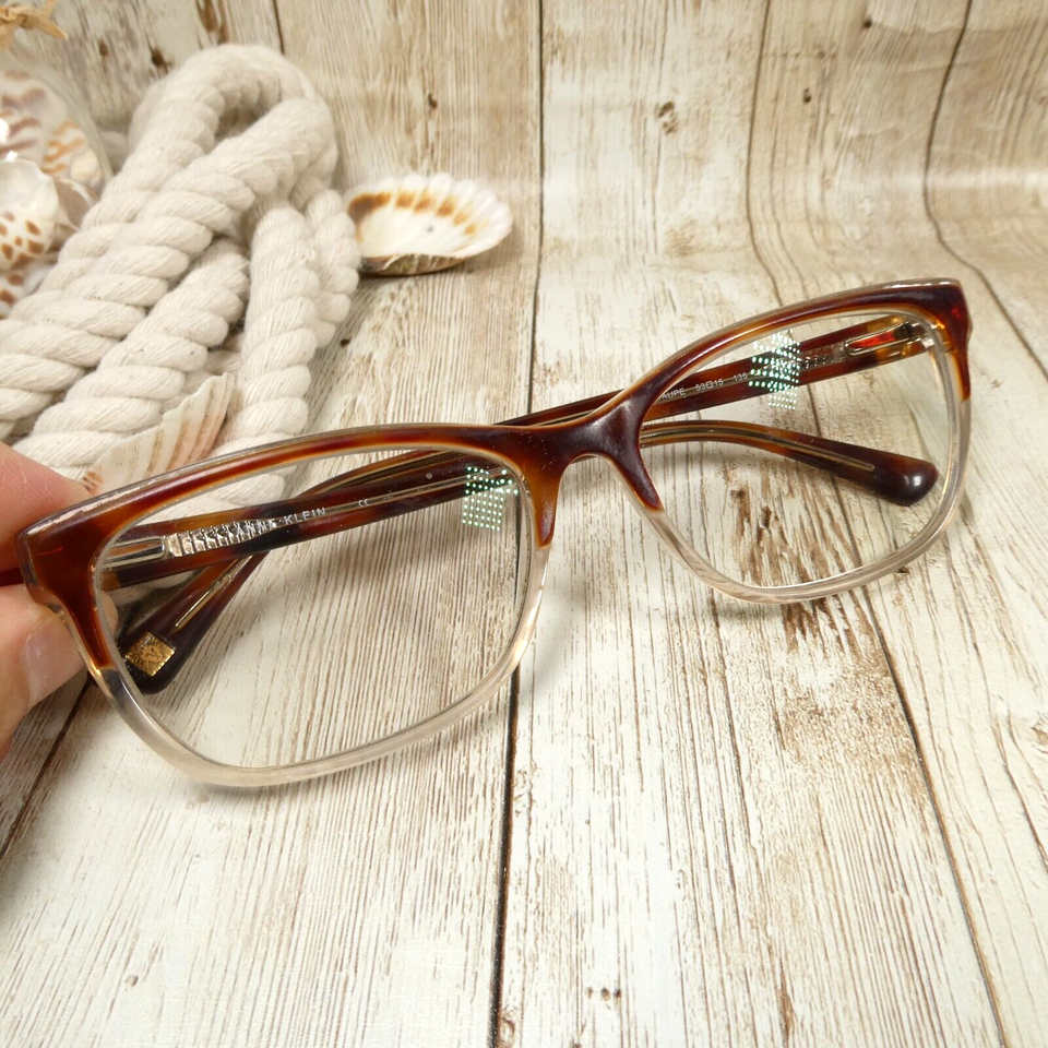 Anne Klein Womens Tortoise Taupe Eyeglasses FRAMES AK5068 215 53-15-135 ...