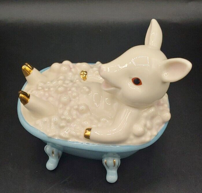 Lenox Pig Figurine Bubbletime Bubble Bath Bathtub | eBay