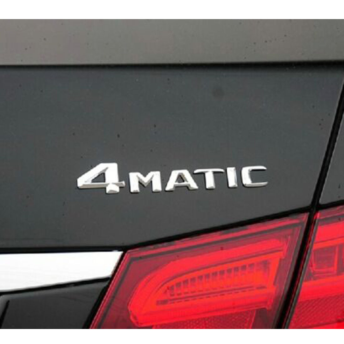 3D 4MATIC Schriftzug Abzeichen Hinten Glänzend Silber Emblem für ...