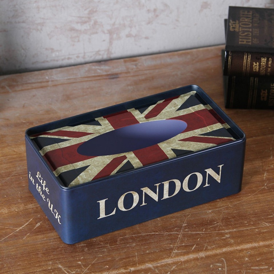 Bedside Tissue Box Rectangular Container Storage Case Paper Organizer ...