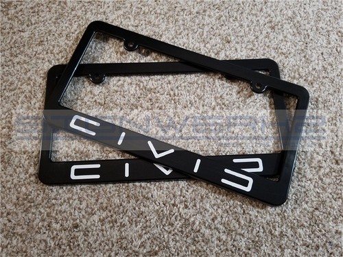 Honda Civic License Plate Frame Racing JDM Japan Vtec turbo - Pair | eBay