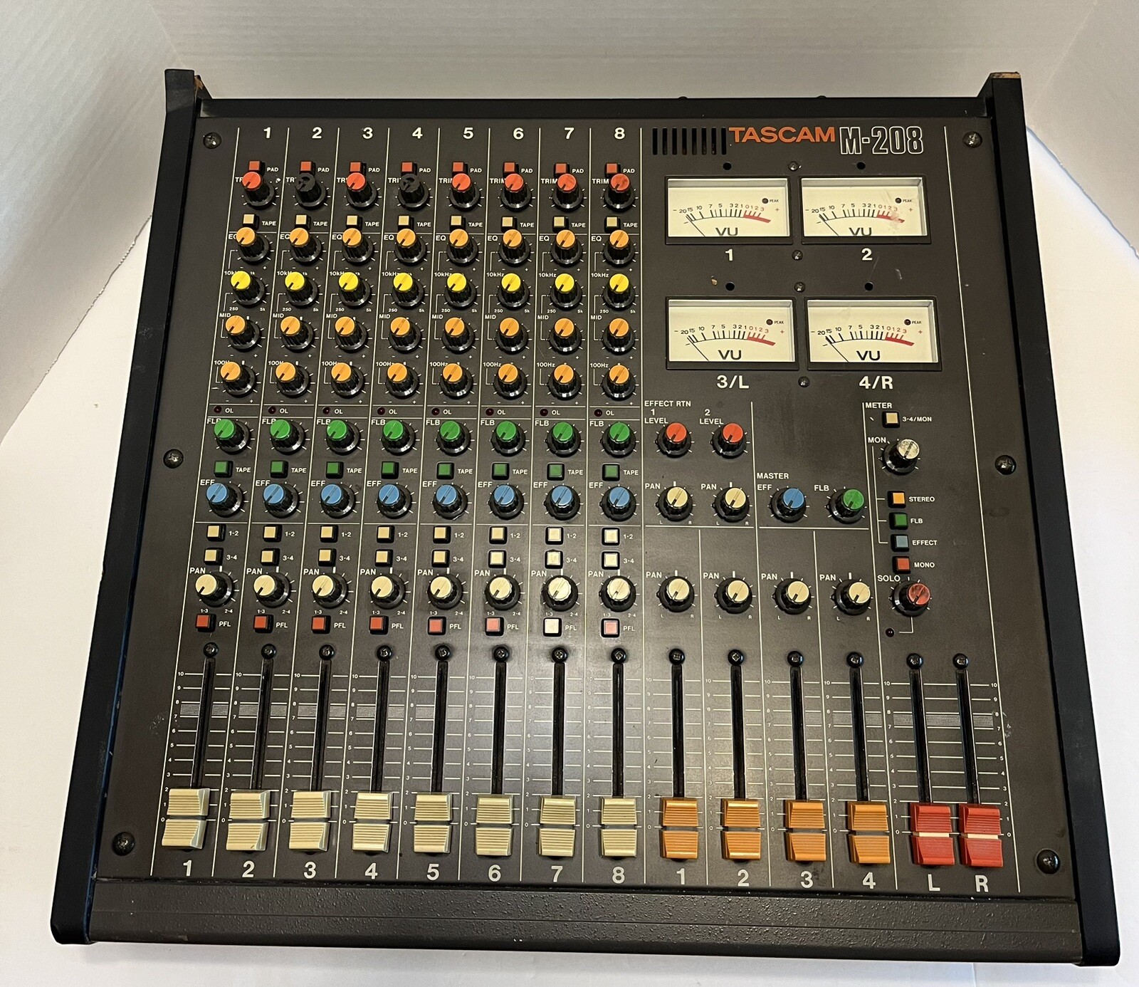 Tascam M-208 8 Channel Stereo Mixer - 80's Vintage Analog | eBay