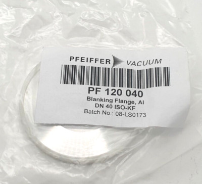 PFEIFFER VACUUM PF 120 040 Blanking Flange DN 40 ISO-KF NEW OVP | eBay