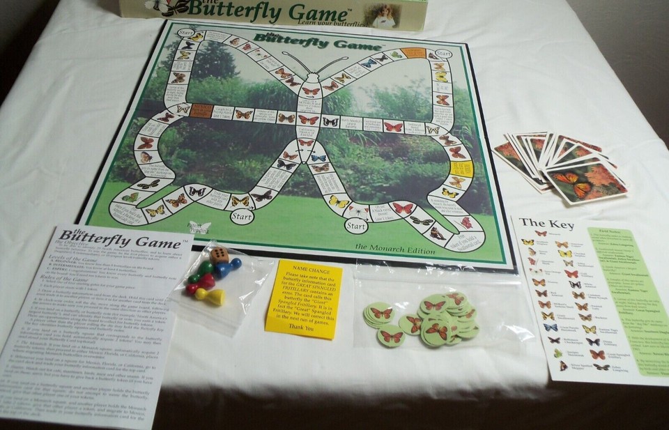 BUtterfly Board Game Monarch Edition 100% Complete Excelent condition ...