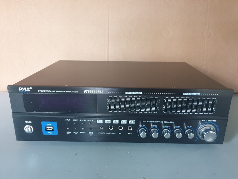 Pyle PT6060CHAE 6 Channel Hybrid 2000W Wireles Amplifier Receiver NO ...